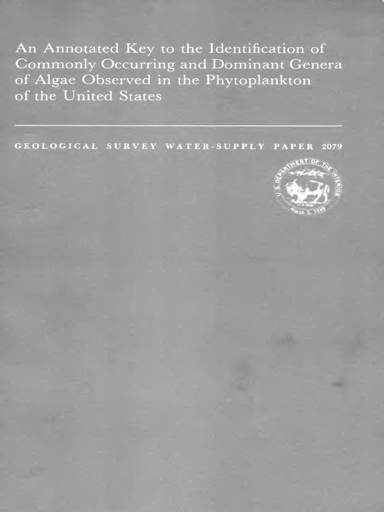 Identification Book of Algae | PDF | Water Quality | Algae