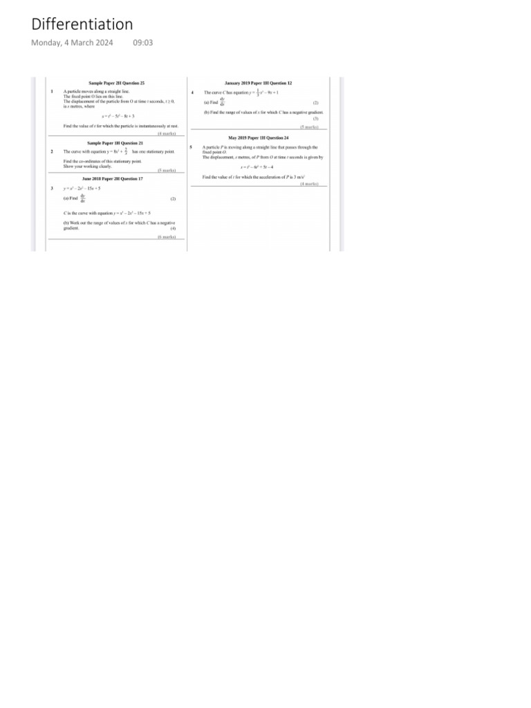 Differentiation Pdf