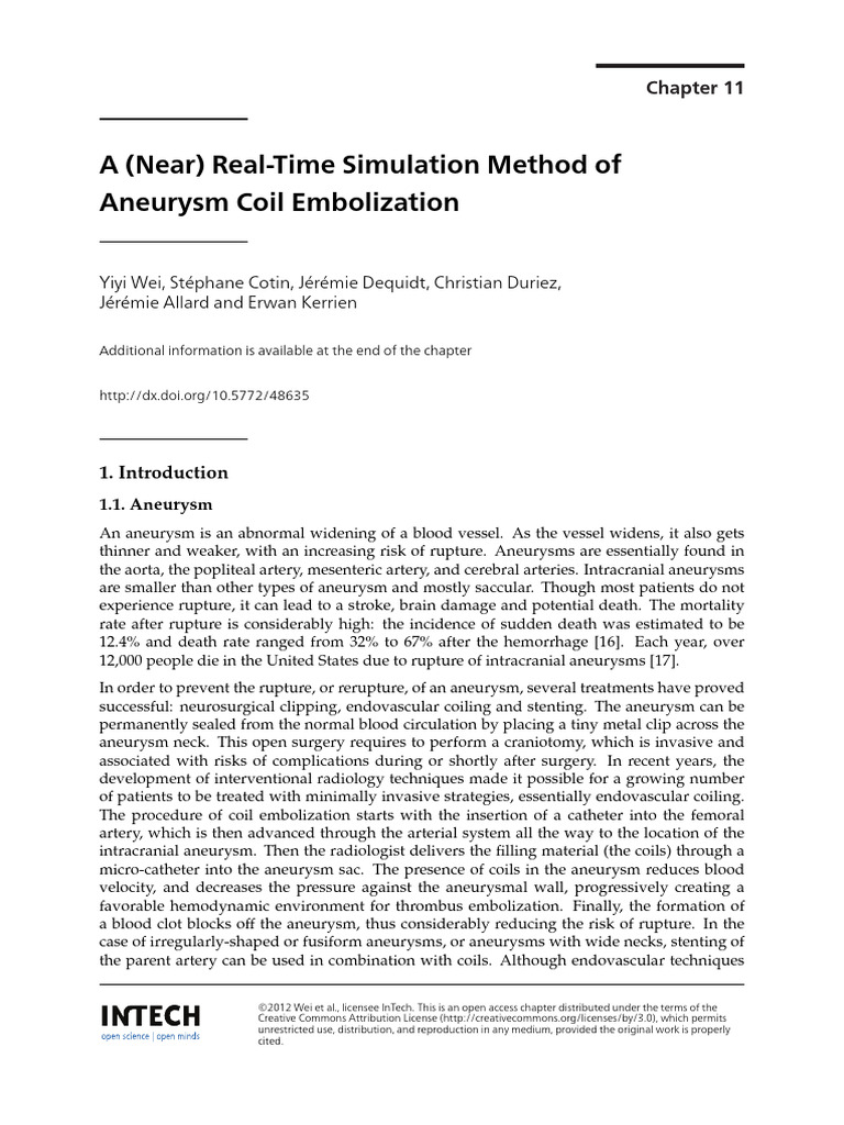 A Near Real-Time Simulation Method | PDF | Interventional Radiology ...
