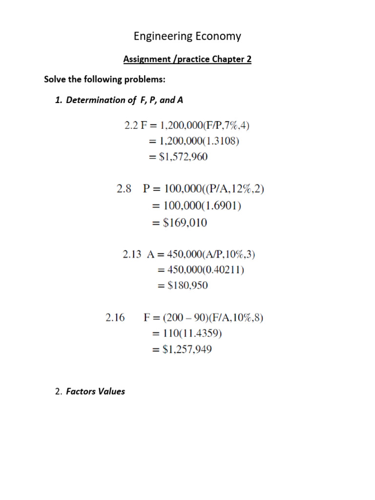 Assignment - Practice Ch2 - Solutions | PDF