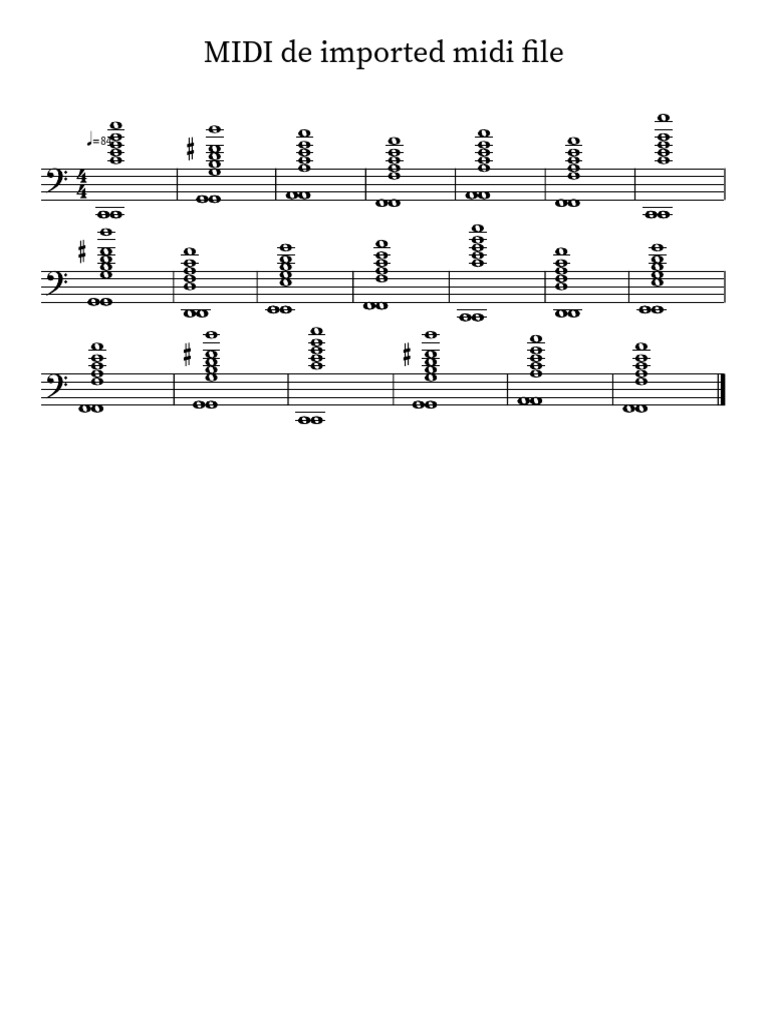 MIDI de Imported Midi File | PDF
