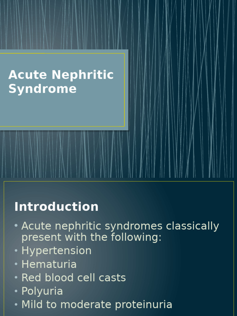 Acute Nephritic Syndrome VKP | PDF | Diseases And Disorders | Medical ...