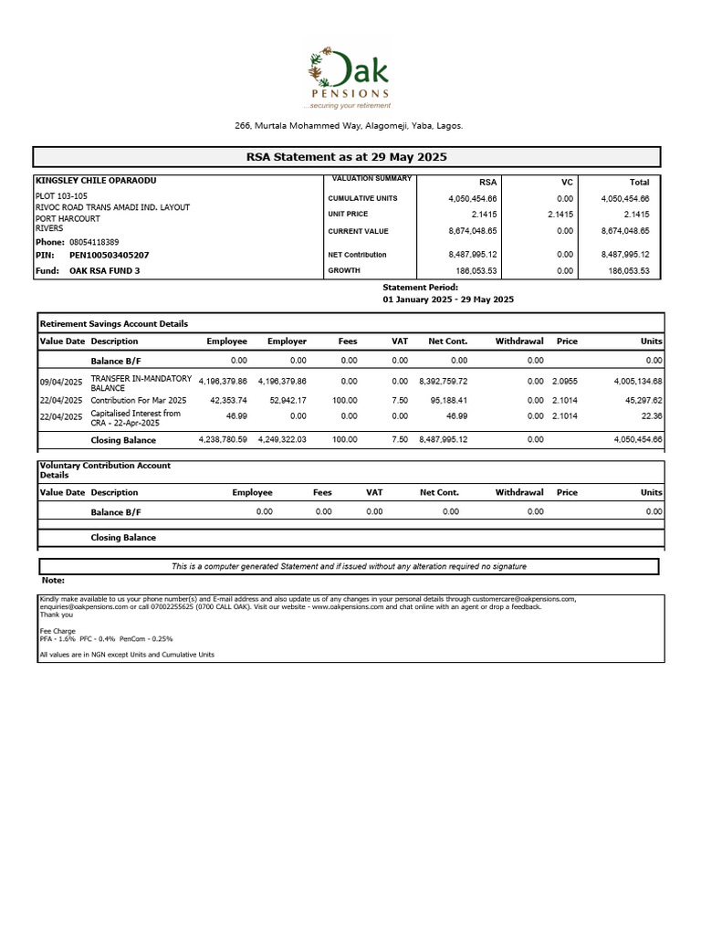 RSA Statement Summary - May 2025 | PDF | Economies | Money