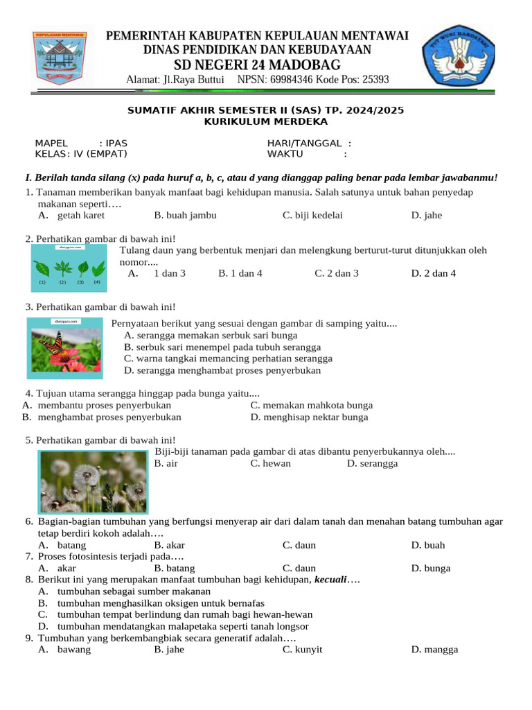 Soal KLS Iv - Ipas | PDF