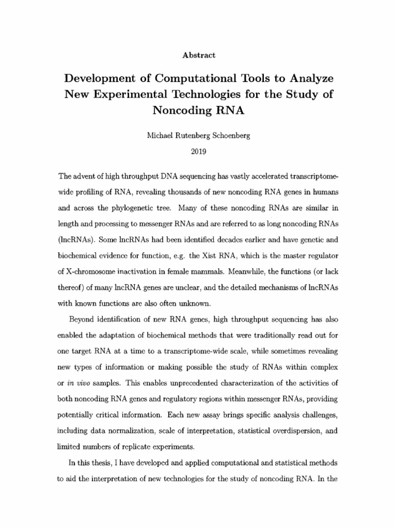 Development of Computational Tools To Analyze New Experimental ...