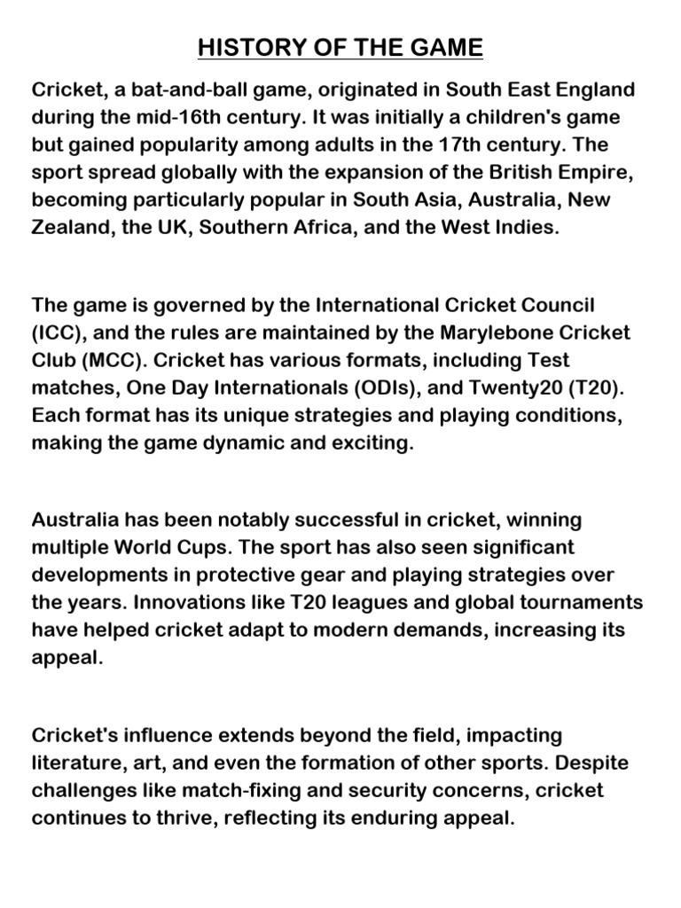 Cricket Pe (Games) Project Class X | PDF | Bowling (Cricket) | Cricket