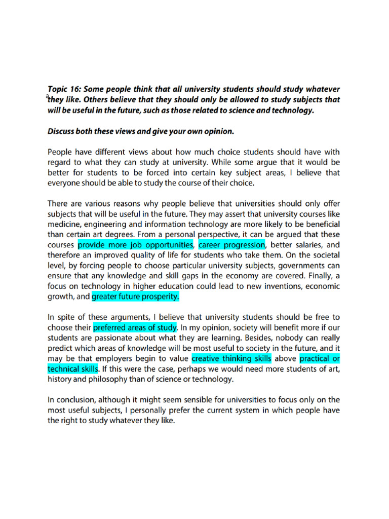 Discursive Essay 2 Views Samples | PDF | Behavioural Sciences | Cognition