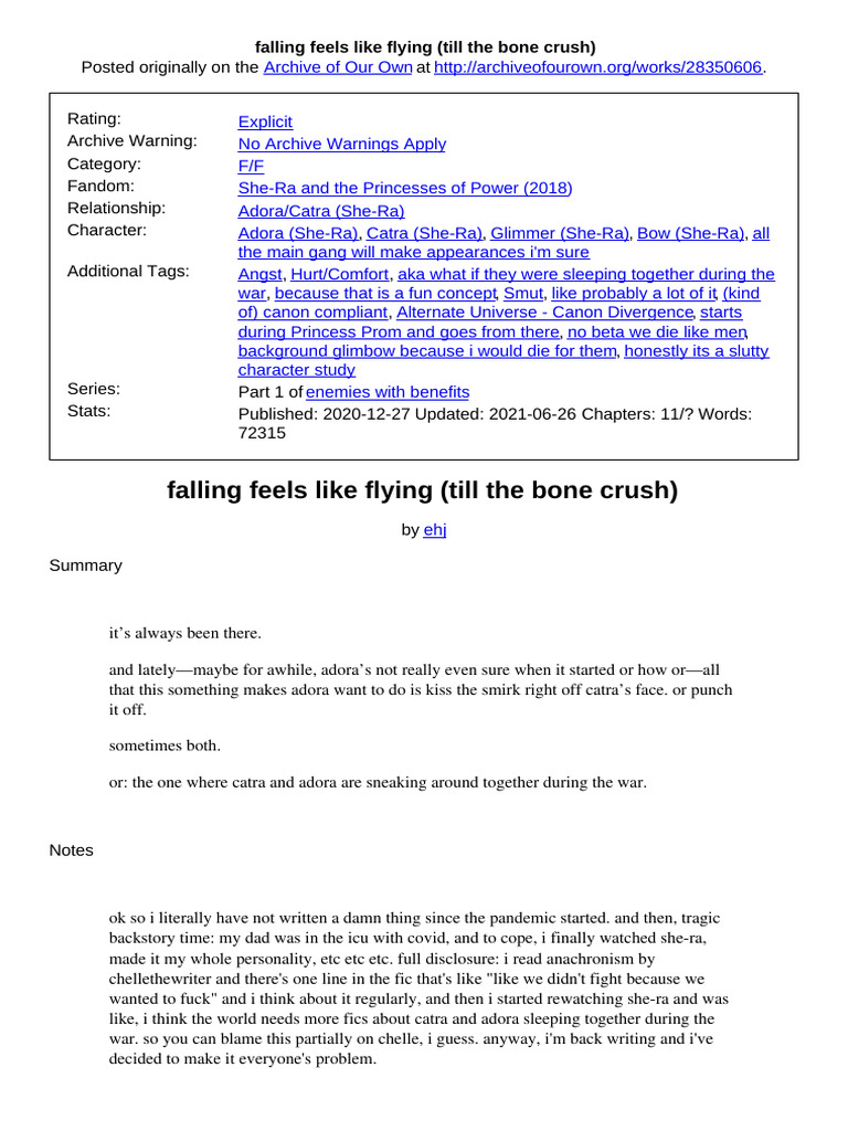 Falling Feels Like | PDF