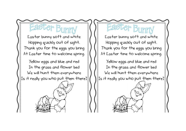 Easter Bunny Rhyme | PDF