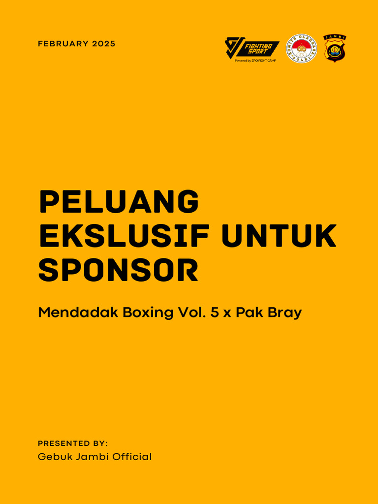 Final - Project Proposal Mendadak Boxing Vol. 5 | PDF