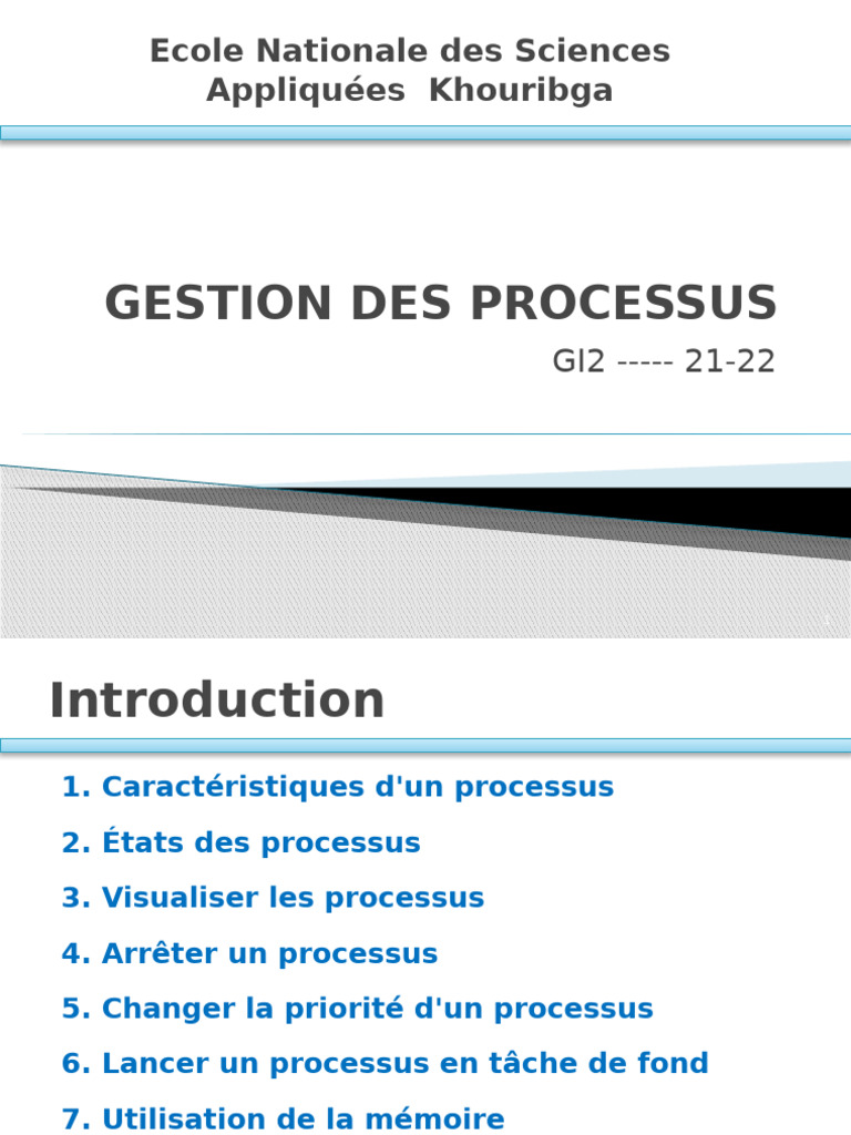 Ch_7_Processus (1) | PDF | Kernel (Système d'exploitation) | Processus ...