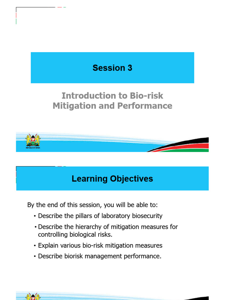 MODULE 3.3 - BIOSAFETY - Session 3 - Introduction To Biorisk Mitigation ...