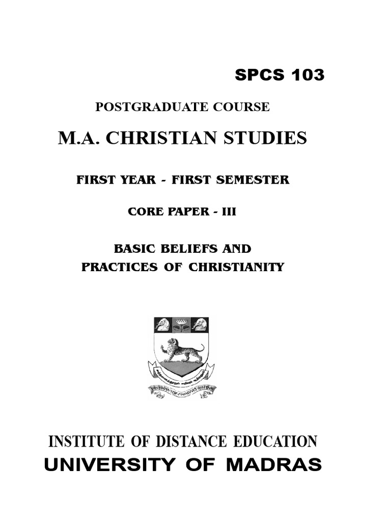 SPCS 103 Basic Belief and Practices of Christianity | PDF | Trinity ...