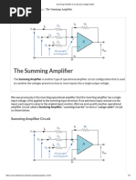 Design Opamp Summer Circuit | PDF | Amplifier | Operational Amplifier