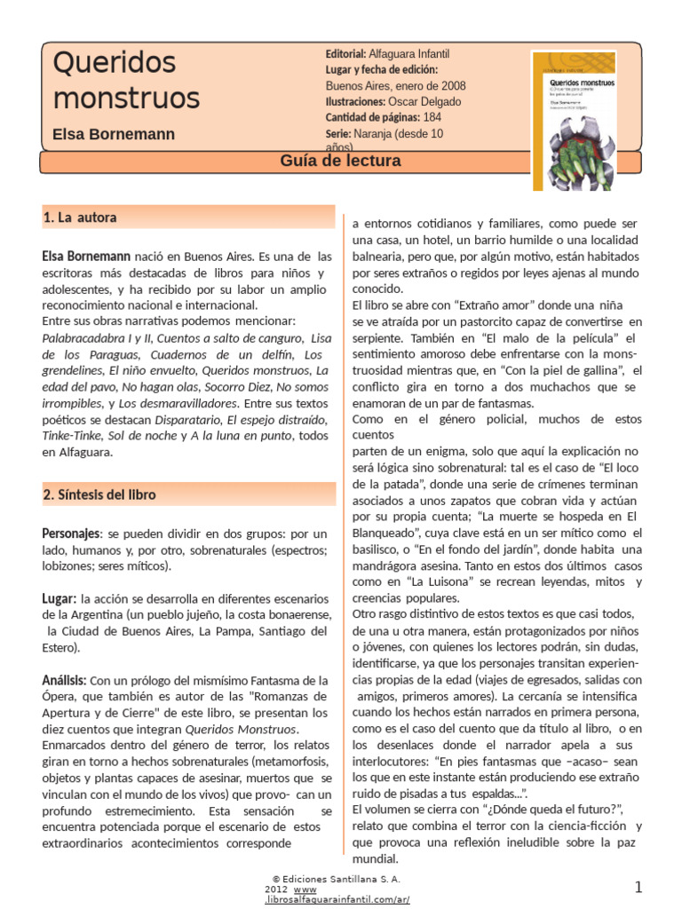 Queridos Monstruos | PDF