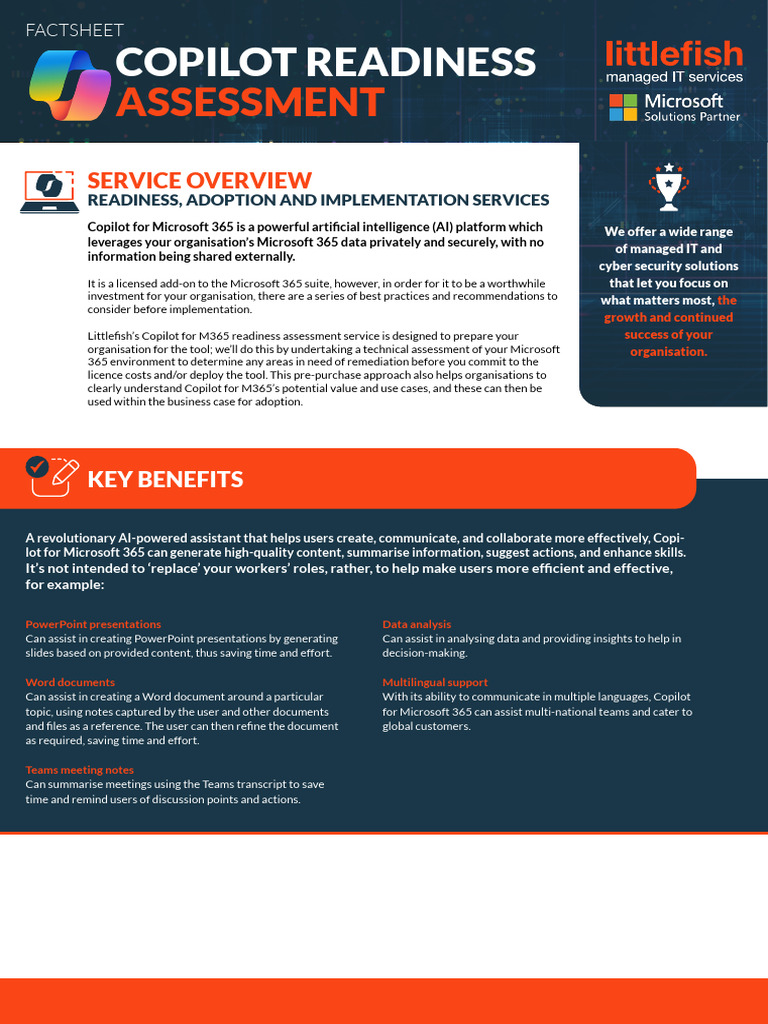 Littlefish Copilot For M365 Assessment Factsheet | PDF | Microsoft ...