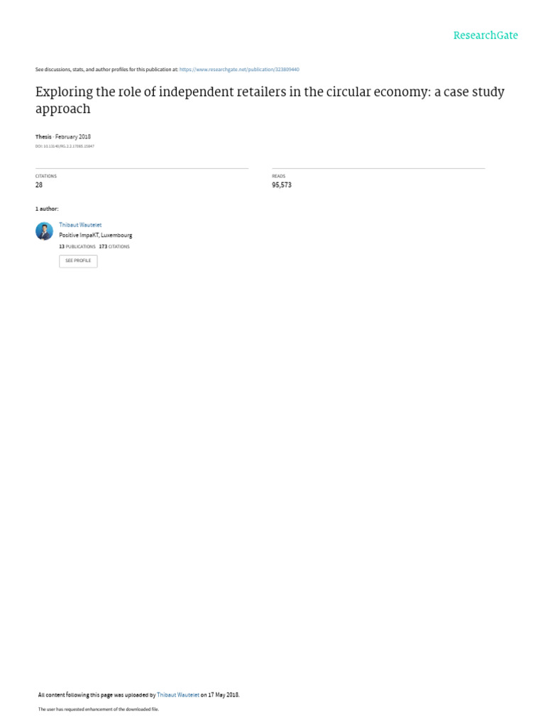 Eufom Mba Thesis Wautelet Researchgate | PDF | Methodology | Business Model