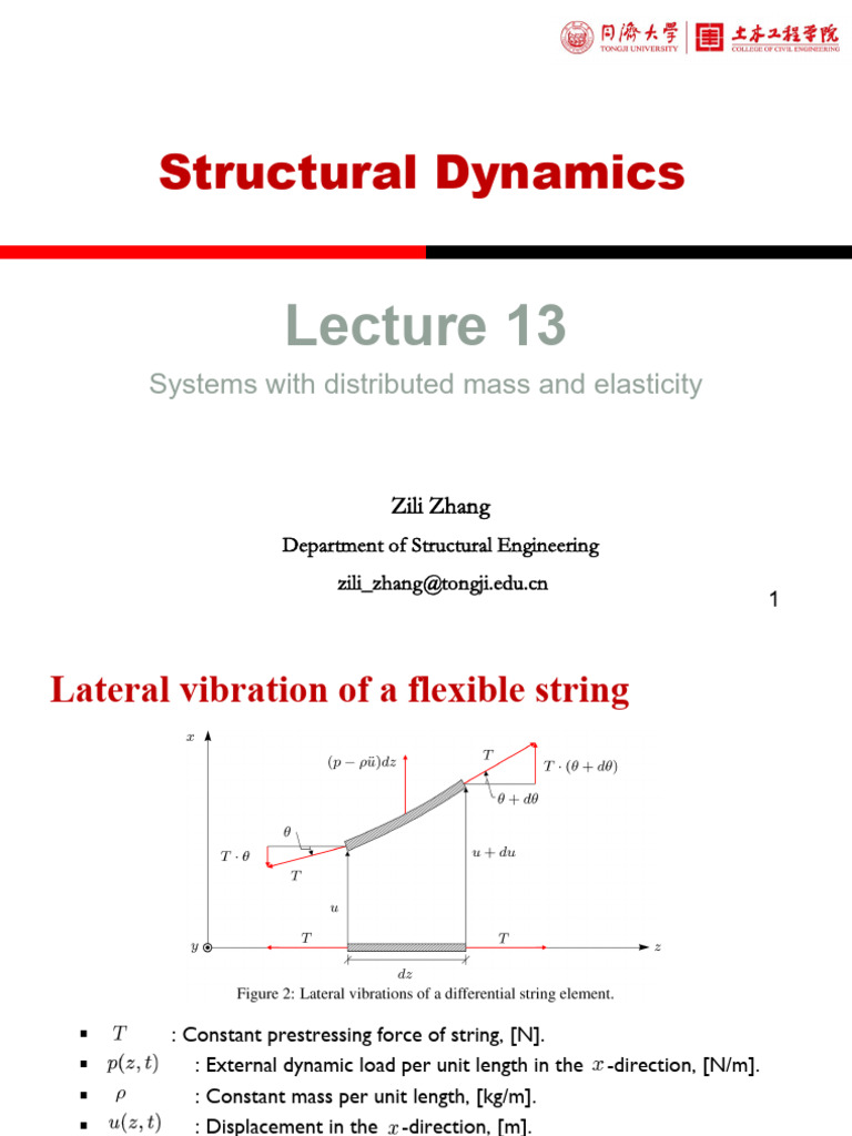 Structural Dynamics-Lecture13 | PDF | Normal Mode | Mechanics