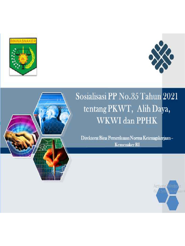 Pengaturan Hubungan Kerja UU Cipta Kerja | PDF
