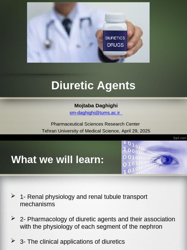 Diuretic Agents - Int 1111 | PDF | Kidney | Medical Specialties