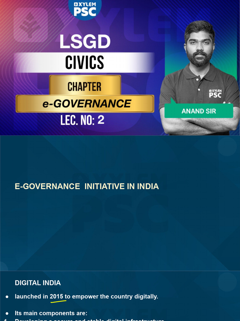 E Governance Civics | PDF