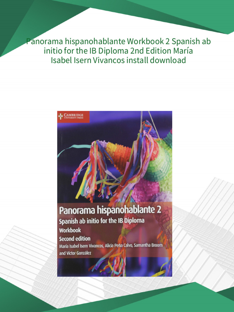 Panorama Hispanohablante Workbook 2 Spanish Ab Initio For The IB ...