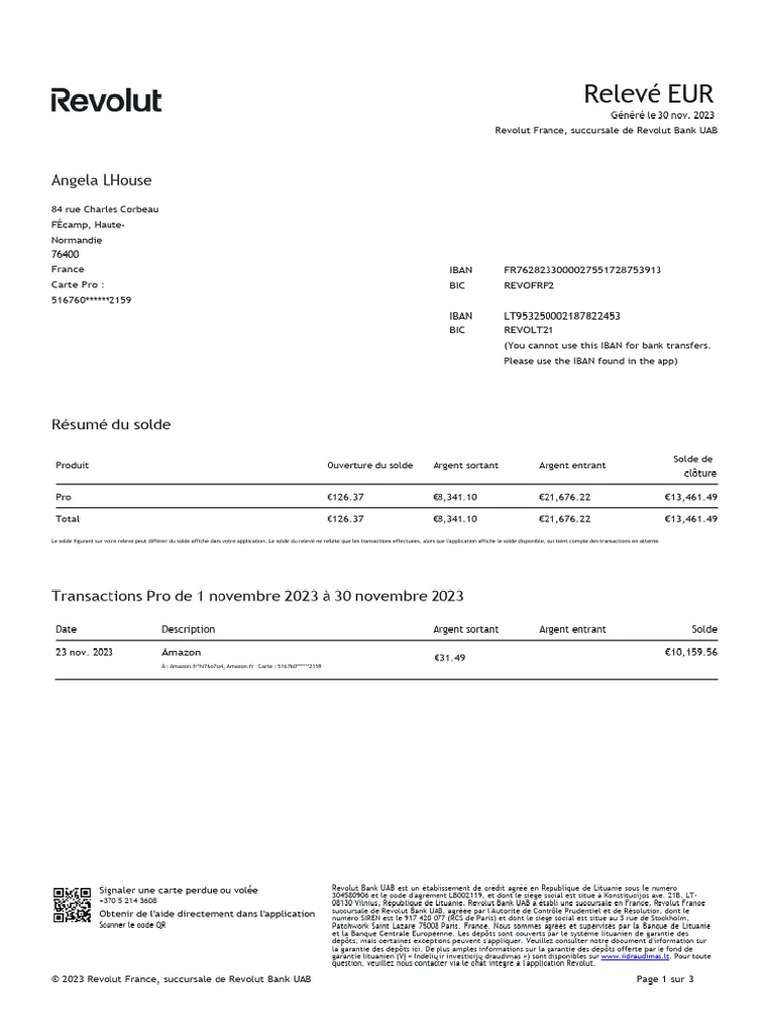 Releve Revolut | PDF