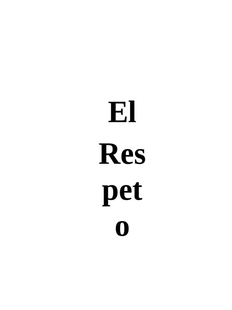 El Respeto | PDF