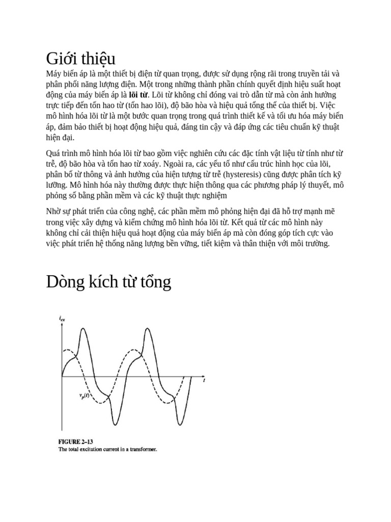 Gi I Thiêu, Kích T T NG, Mô Hình Hóa | PDF