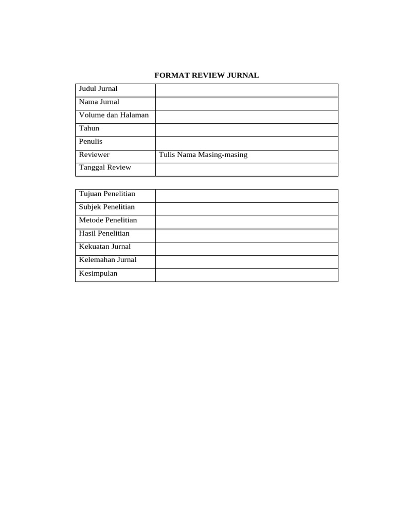 Format Review Jurnal | PDF