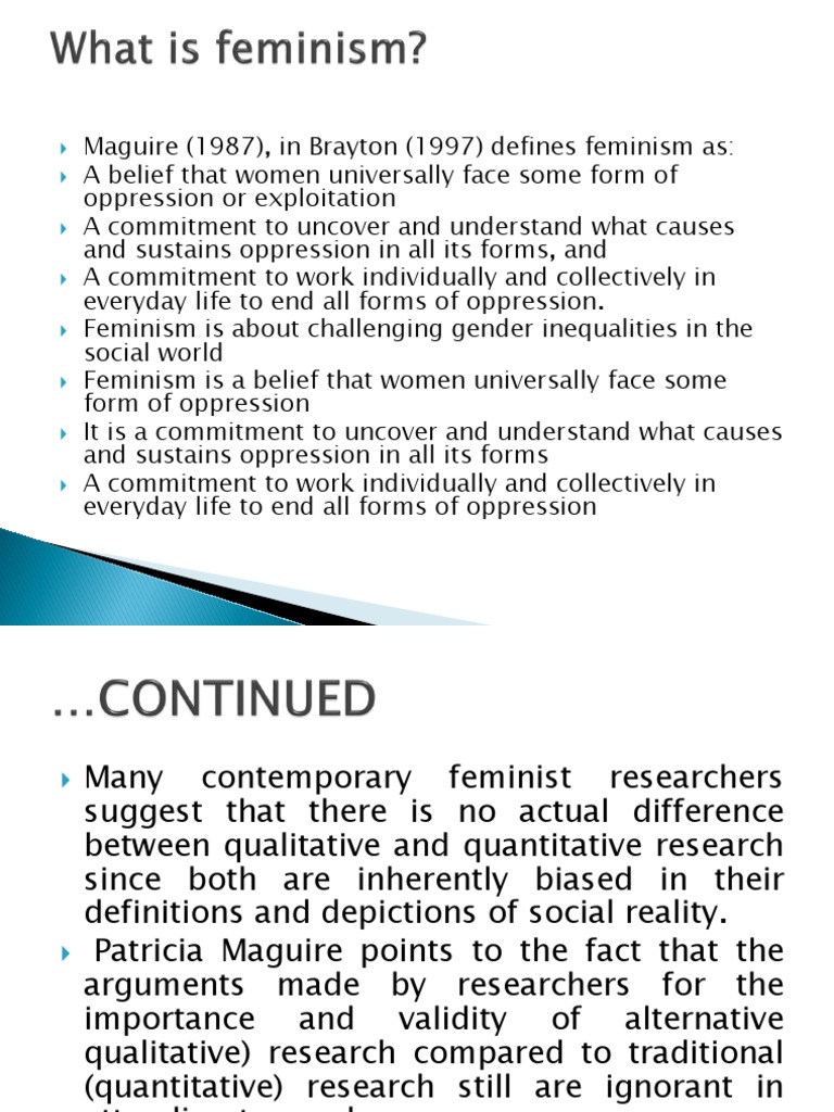 Feminist Research | PDF | Feminism | Gender Studies