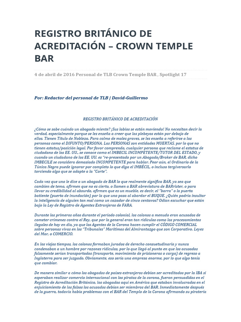 Crown Temple Bar | PDF | Los Estados Unidos | Judicaturas
