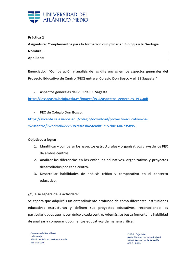 Práctica 2 Complementos PDF | PDF