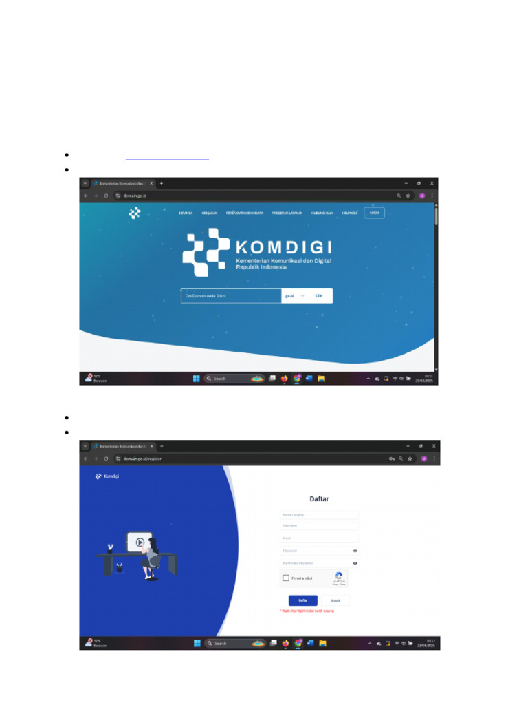 Panduan Perubahan Pejabat Nama Domain | PDF