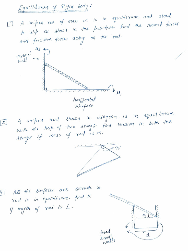 Forces and Equilibrium in Rods | PDF
