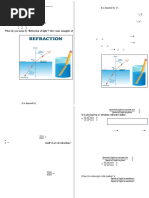 Worksheet Refractive Index Numericals CH - 10 Light Class - X | PDF ...