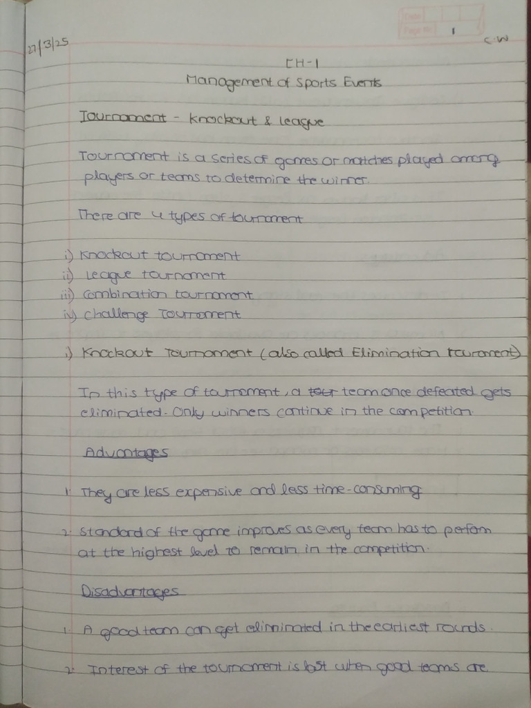 Ch-1 Management of Sports Events | PDF | Legal Concepts | Common Law