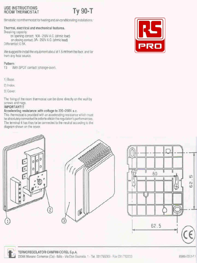 Manual Termostato Viejo | PDF