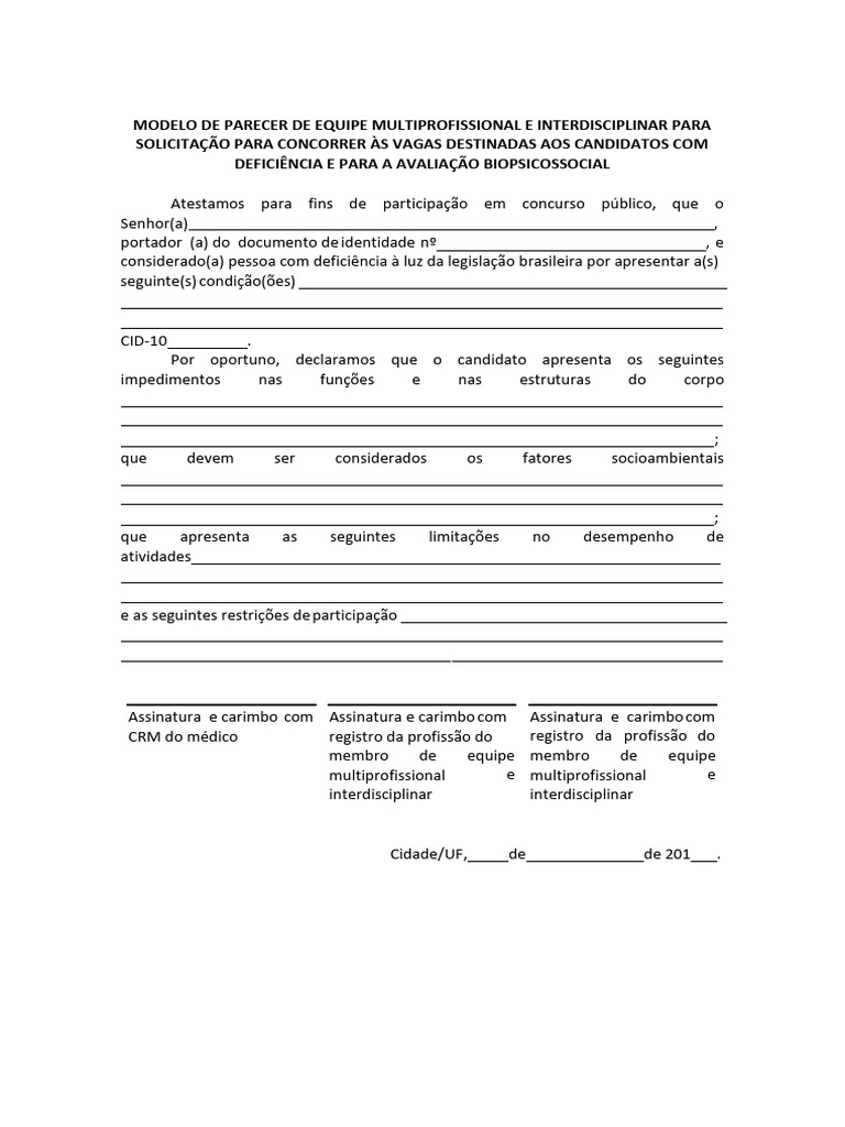 Modelo de Parecer | PDF