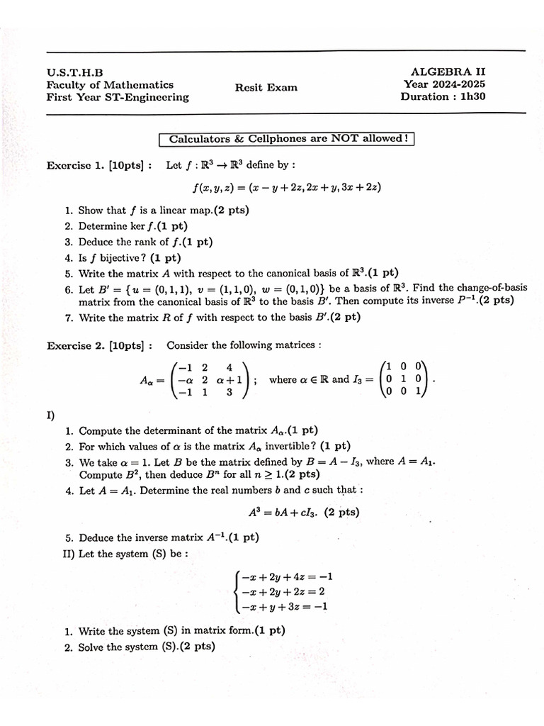 Corrige de Rattrapage S2-1 | PDF