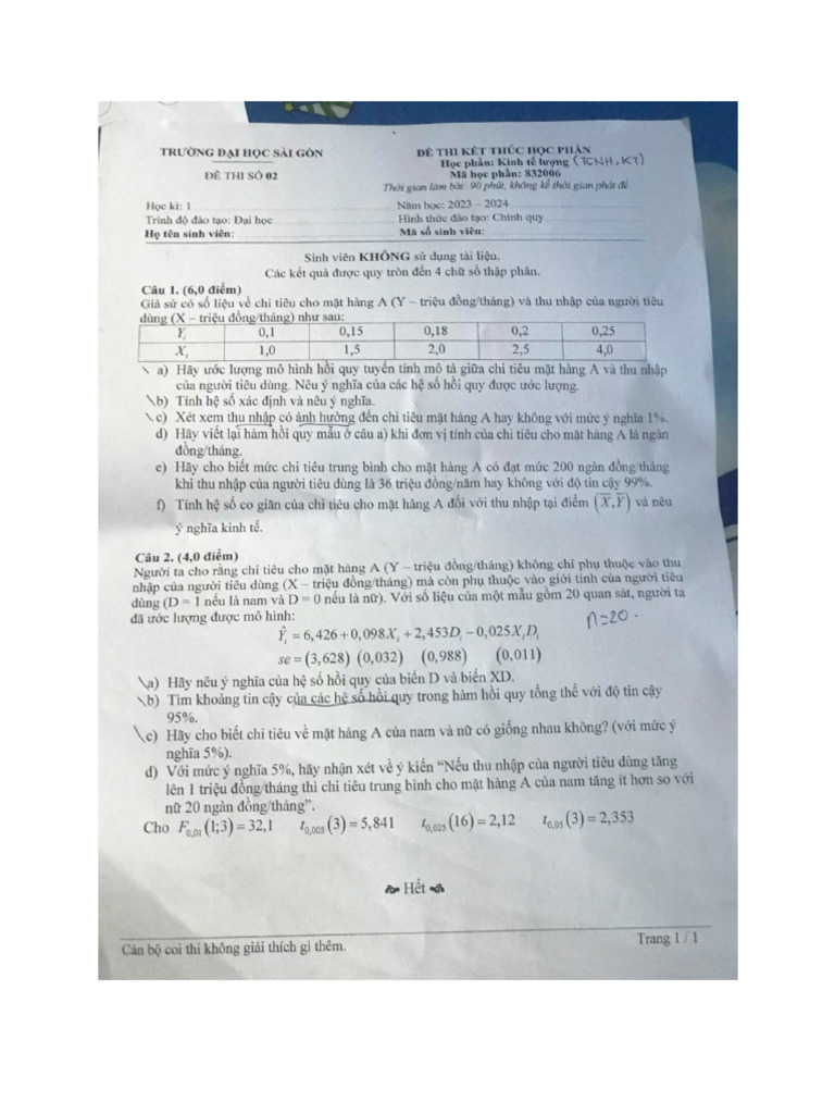 Đề Ktl 23-24 (Hk1) (Tcnh) r | PDF