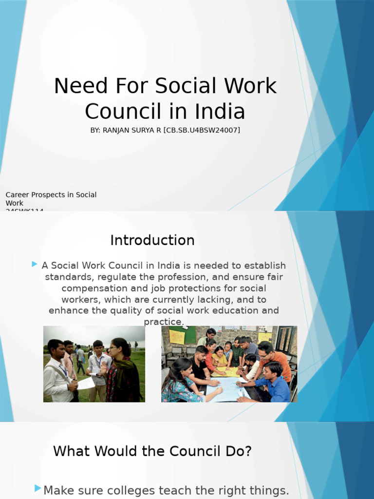 Need For Social Work in India | PDF