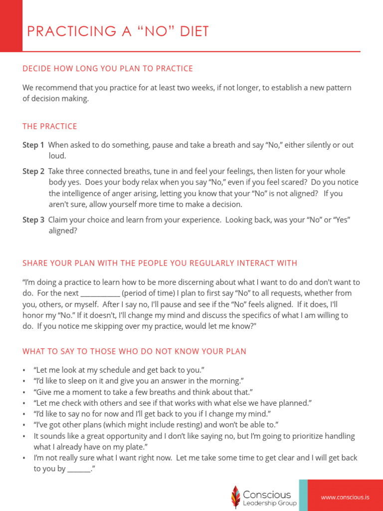 CLG-Practicing A No Diet | PDF