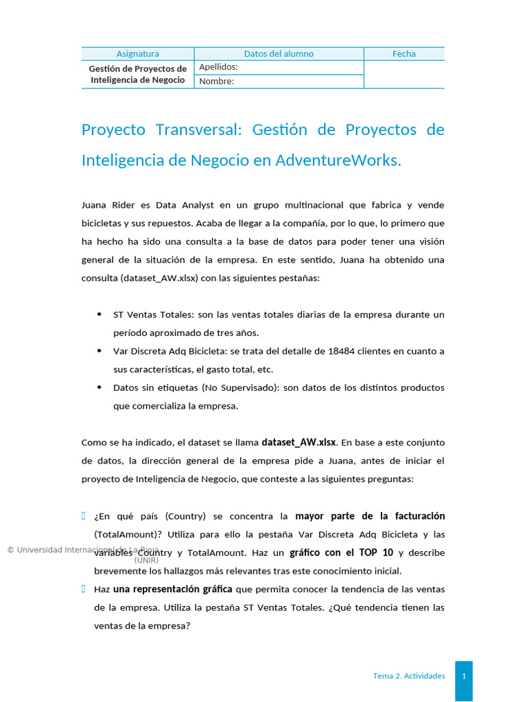 Proyecto Transversal GPIN | PDF | Business | Economias