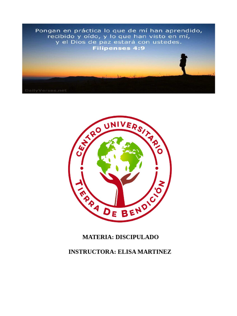 Discipulado. Tarea 1 | PDF | Jesús | Evangelio de Mateo