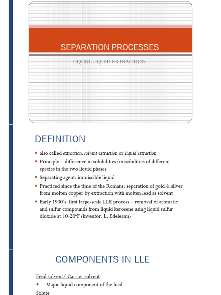 Liquid-Liquid Extraction Overview | PDF | Physical Sciences | Chemistry
