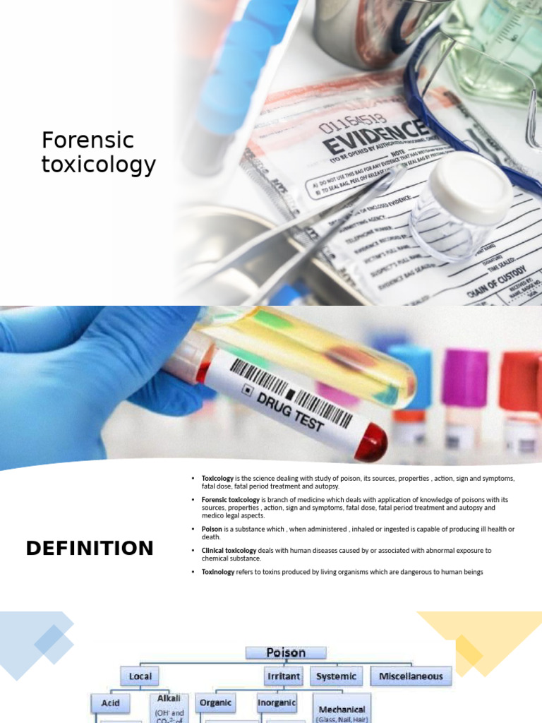 Forensic Toxicology Overview and Poison Types | PDF | Poison | Acid