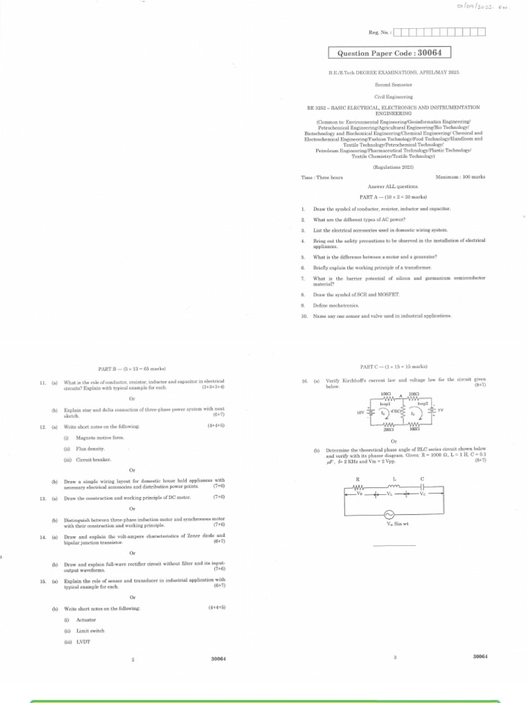 Poriyaan - Basic Electrical and Electronics and Instrumentation ...
