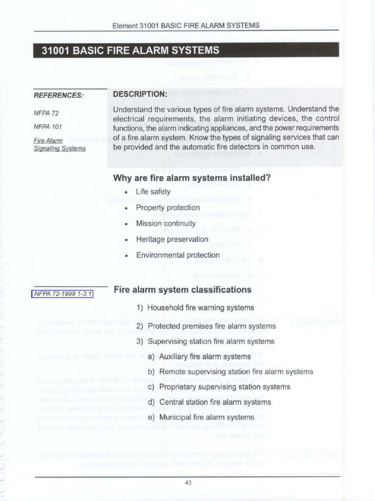 Basic Fire Alarm Systems | PDF