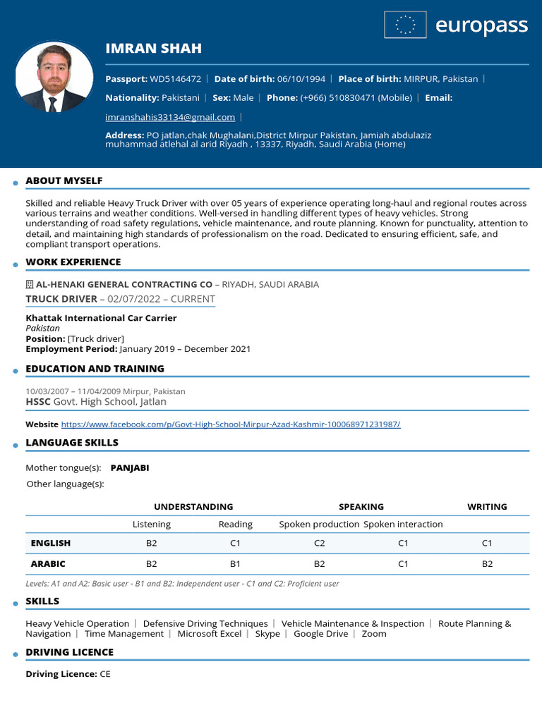 Imran Shah Cv2 | PDF
